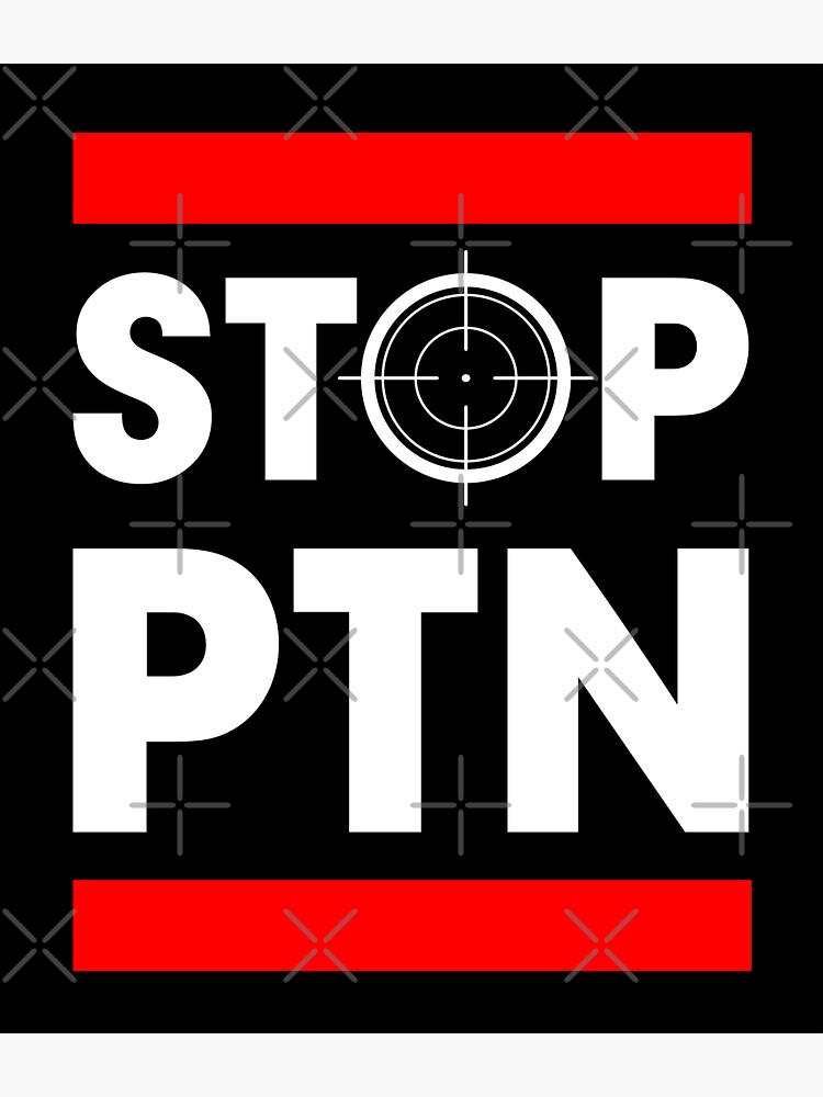 "STOP PTN" Sticker for Sale by netrok | Redbubble