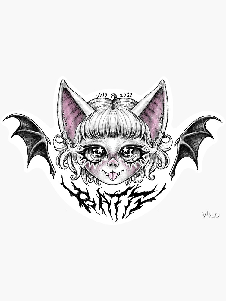 "BATTY" Sticker by V4L0 | Redbubble