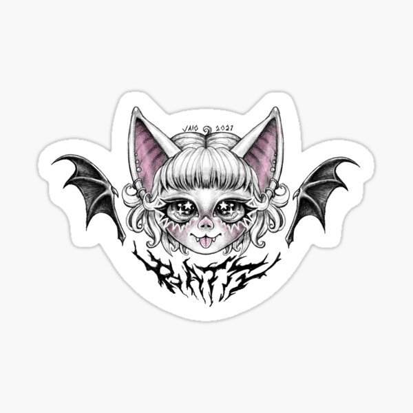 "BATTY" Sticker by V4L0 | Redbubble