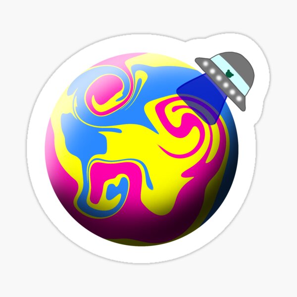 "Pansexual Pride Planet" Sticker for Sale by Doodles602 | Redbubble
