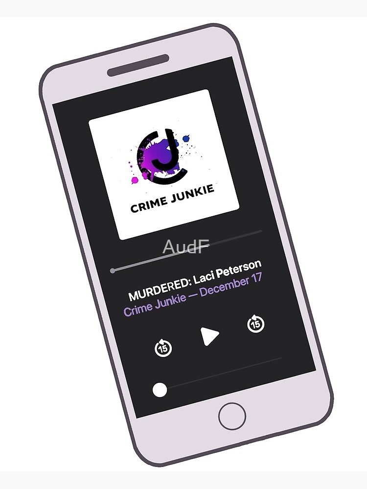 "Crime Junkie Phone (Apple Music)" Poster for Sale by AudF | Redbubble