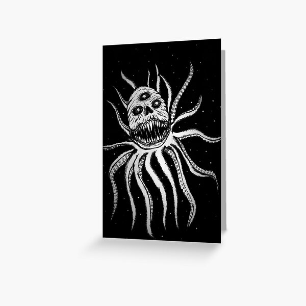 "Tentacle Cyclops Triclops Alien Monster" Greeting Card by CARPEMORTEM ...