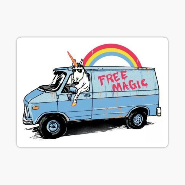 "Free Magic" Sticker by Straya-Maid | Redbubble