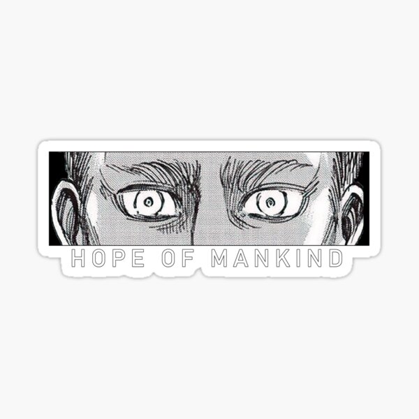 "Erwin Smith "Hope Of Mankind"" Sticker by AnimeVision | Redbubble