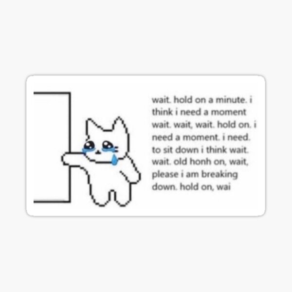 "wait hold on a minute. i think i need a moment wait. wait, wait. hold ...