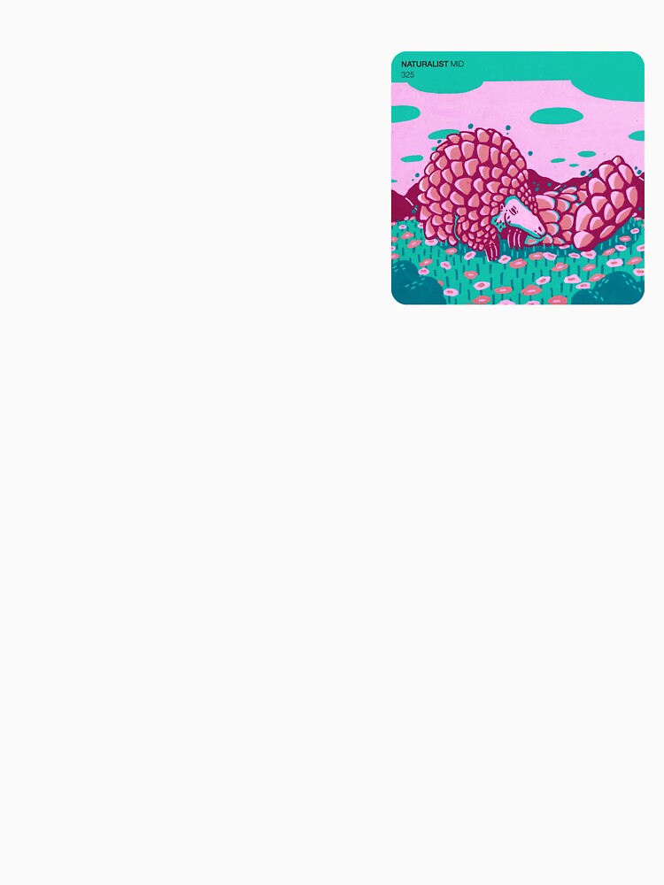 "Polite Pink Pangolin Paint Swatch" T-shirt by Gremren | Redbubble