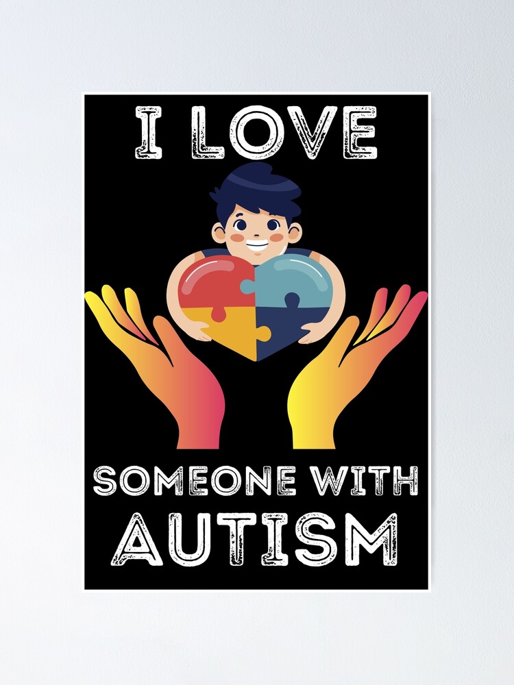 "I Love Someone With Autism Cute Design For Autism Awareness Month ...