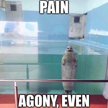 "pain. agony, even." Greeting Card for Sale by penceyspoison | Redbubble