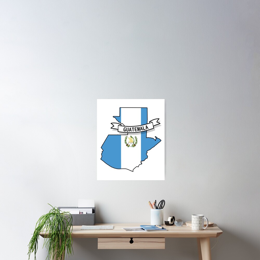 Póster «Mapa de la bandera de Guatemala» de Koi-Art | Redbubble