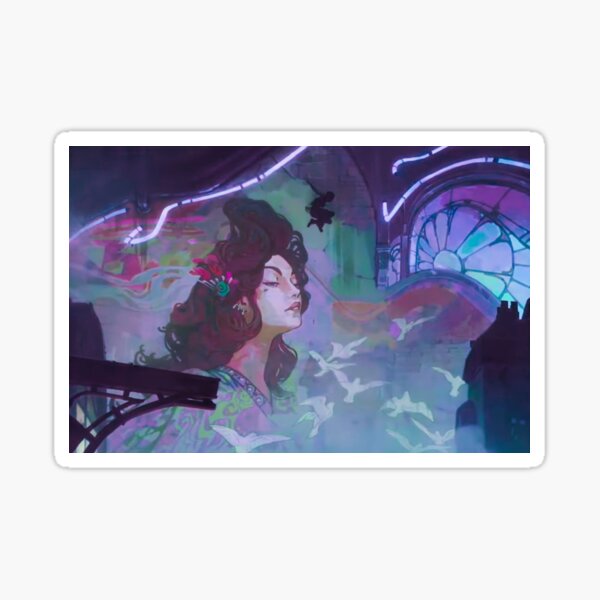 "Arcane - Vi - Poster" Sticker by PeterLlanos | Redbubble