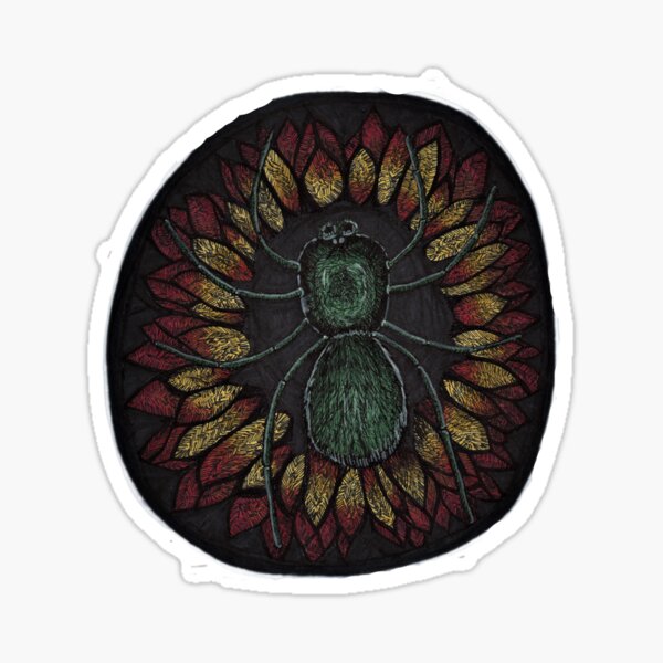 "Flower Spider Eyeball" Sticker by CARPEMORTEM | Redbubble