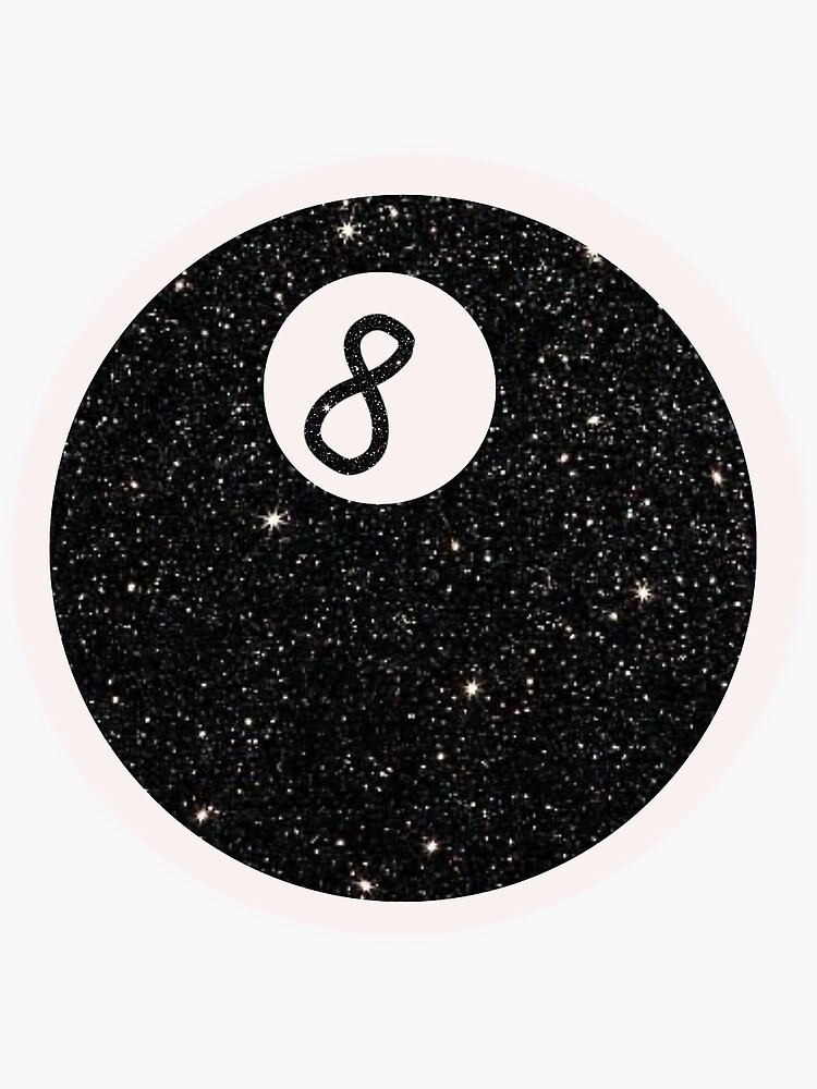 "Sparkly 8 ball" Sticker by atticprincess | Redbubble