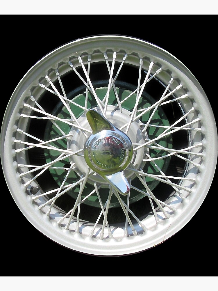 "British 1950s classic car wire wheel colour" Poster for Sale by ...