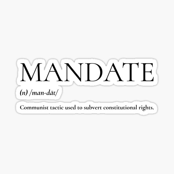 "Sarcastic Mandate Definition" Sticker by napatton | Redbubble