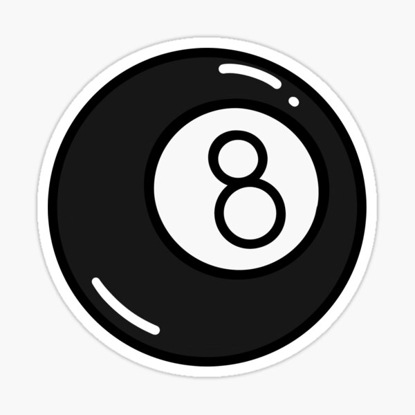 "8-Ball" Sticker by Reeseworks | Redbubble