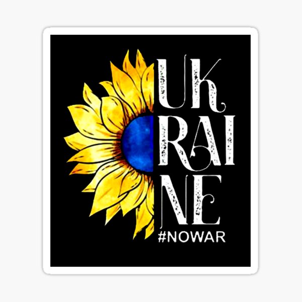 " No War Ukraine " Sticker by ahmedbakri80 | Redbubble