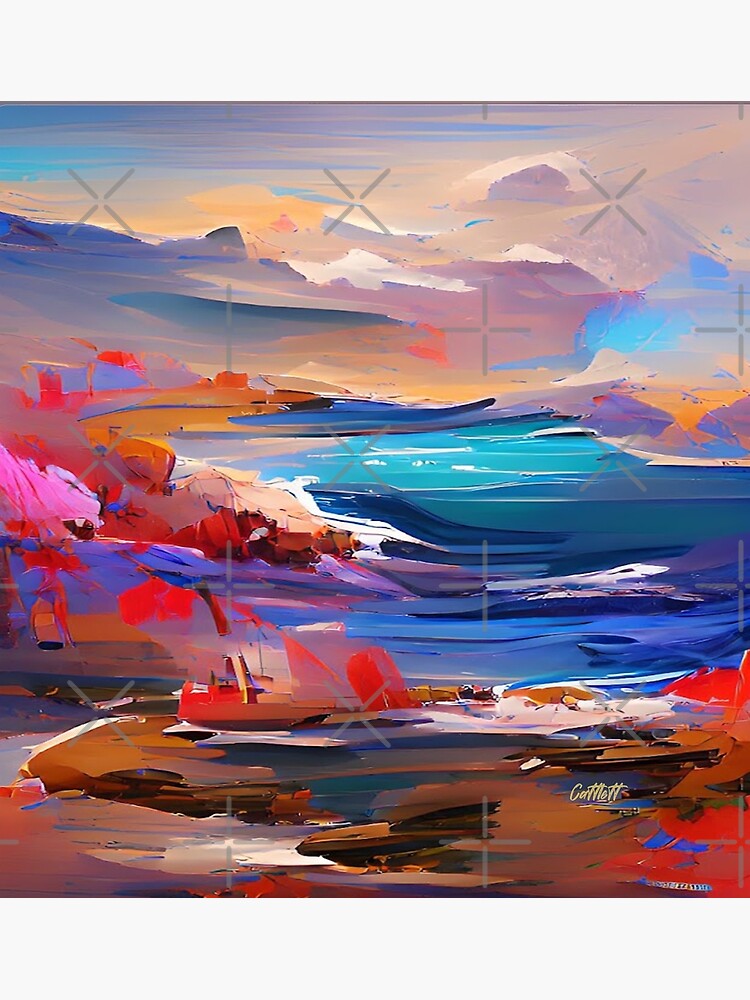 "Modern Abstract Art Painting of California - Painting of California ...