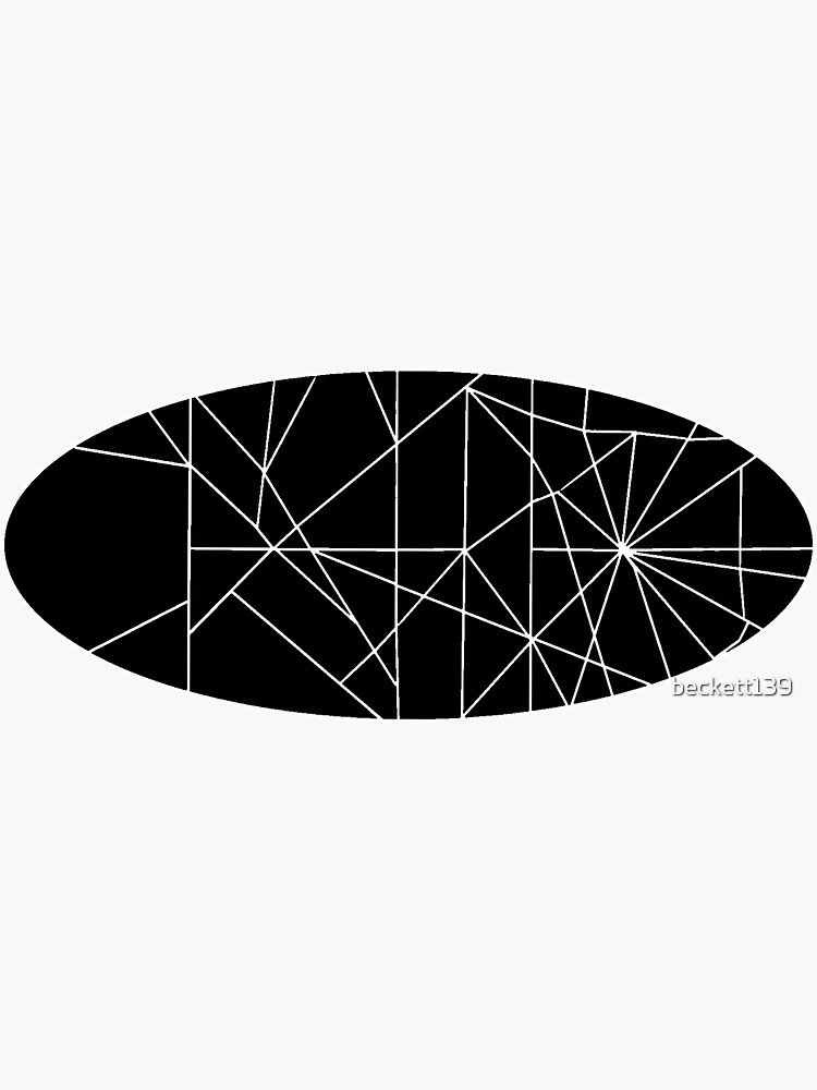 "Blank Oval Ohio State Black" Sticker by beckett139 | Redbubble