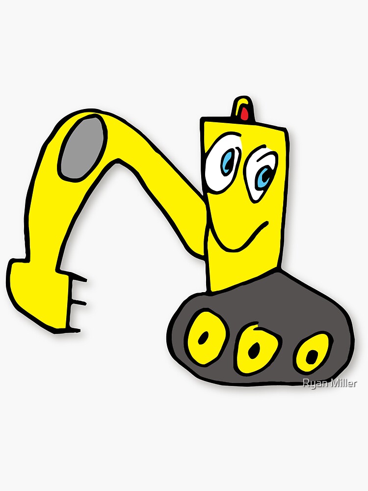 "Scoop the Digger" Sticker by RyanMillerArt | Redbubble