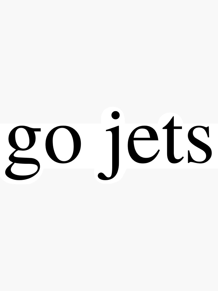 "go jets" Sticker by delborg | Redbubble