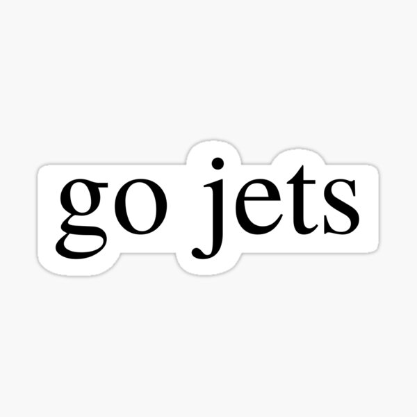 "go jets" Sticker by delborg | Redbubble