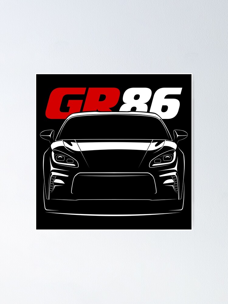 "GR86 Silhouette" Poster for Sale by MivecPower | Redbubble