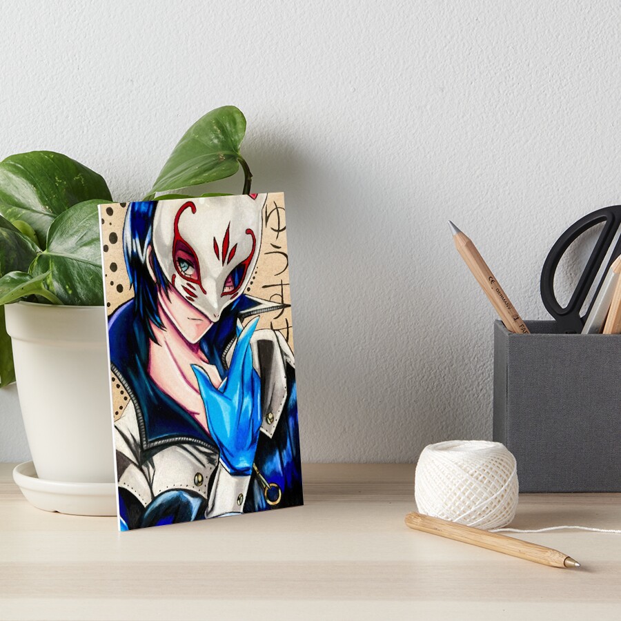 "P5 Yusuke Kitagawa Fox fanart" Art Board Print by Kameron-Haru | Redbubble