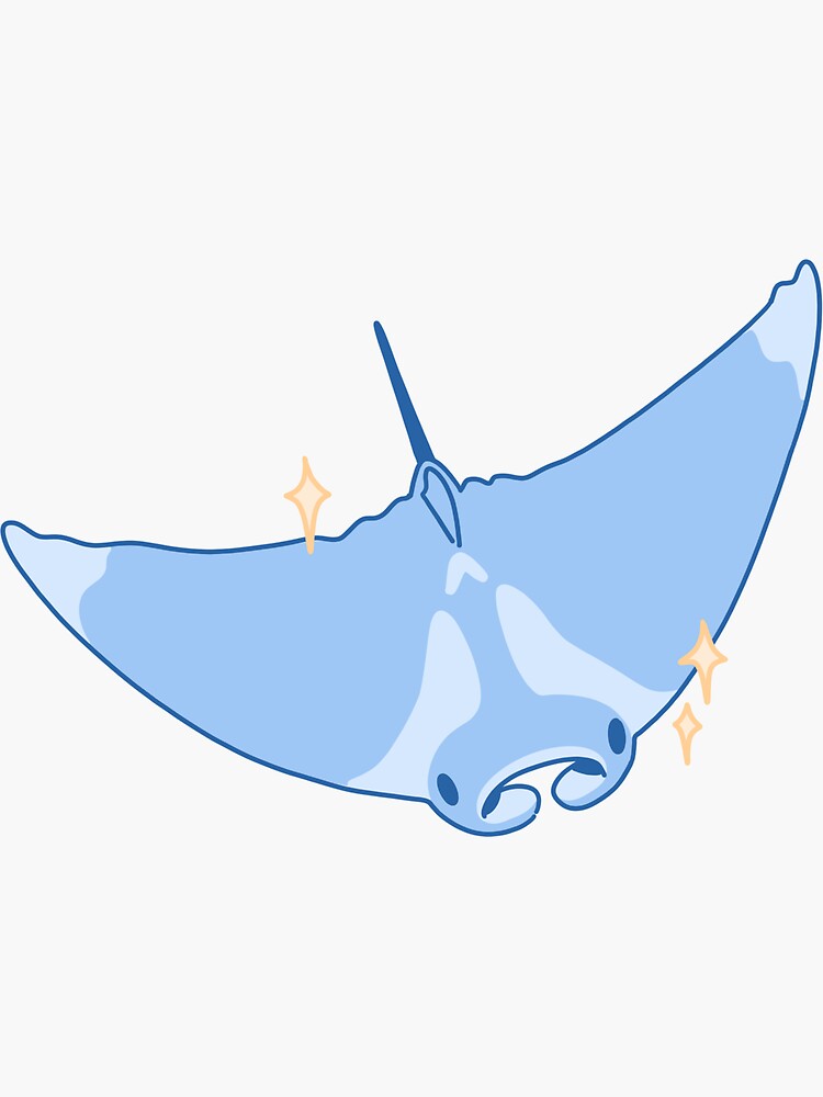 "Manta Ray" Sticker by Nashellt | Redbubble
