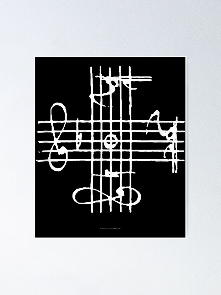 "Johann Sebastian Bach Musical Signature Notation" Poster for Sale by ...