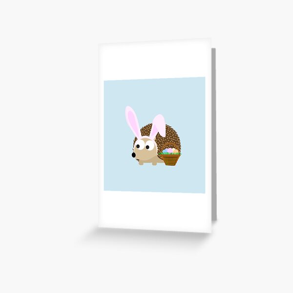 "Cute Easter Hedgehog" Greeting Card for Sale by Eggtooth | Redbubble