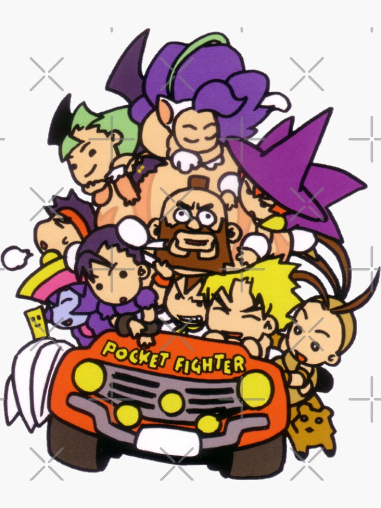 "Chibi Car Pocket Fighter" Sticker for Sale by Catmander | Redbubble