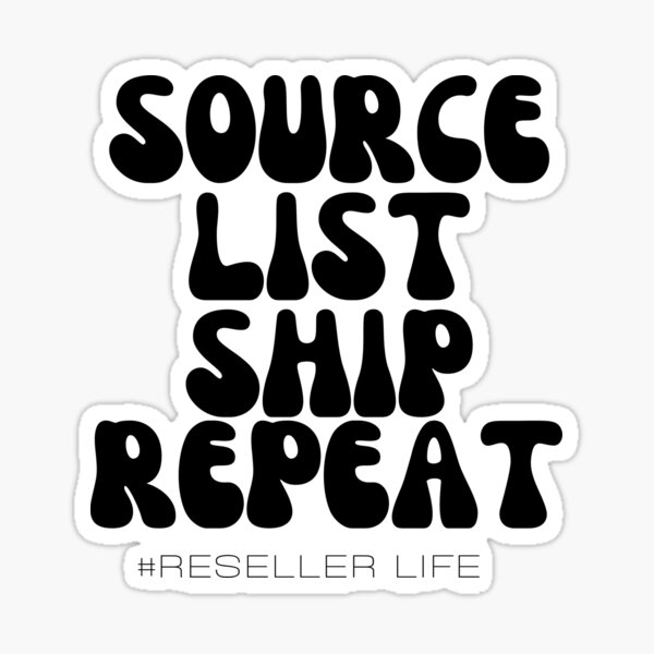 "Reseller Life " Sticker by brookemiller801 | Redbubble