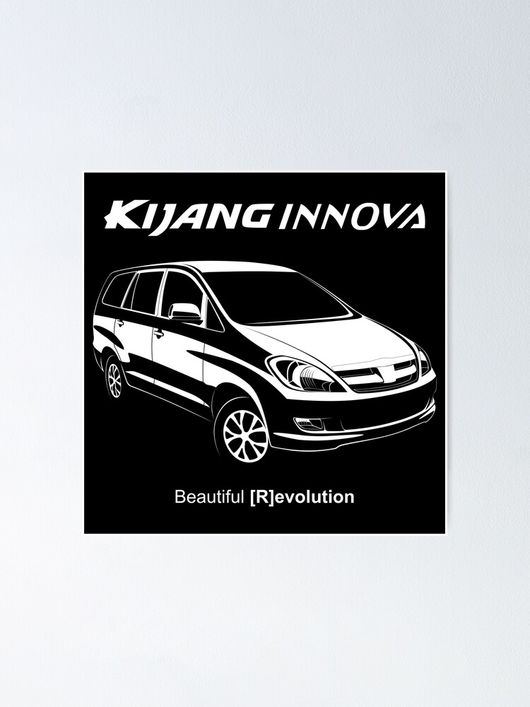 "Kijang Innova Silhouette" Poster for Sale by MivecPower | Redbubble
