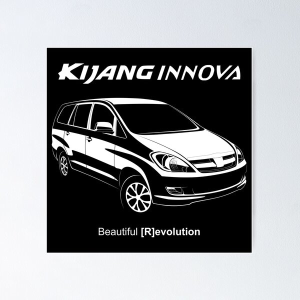 "Kijang Innova Silhouette" Poster for Sale by MivecPower | Redbubble