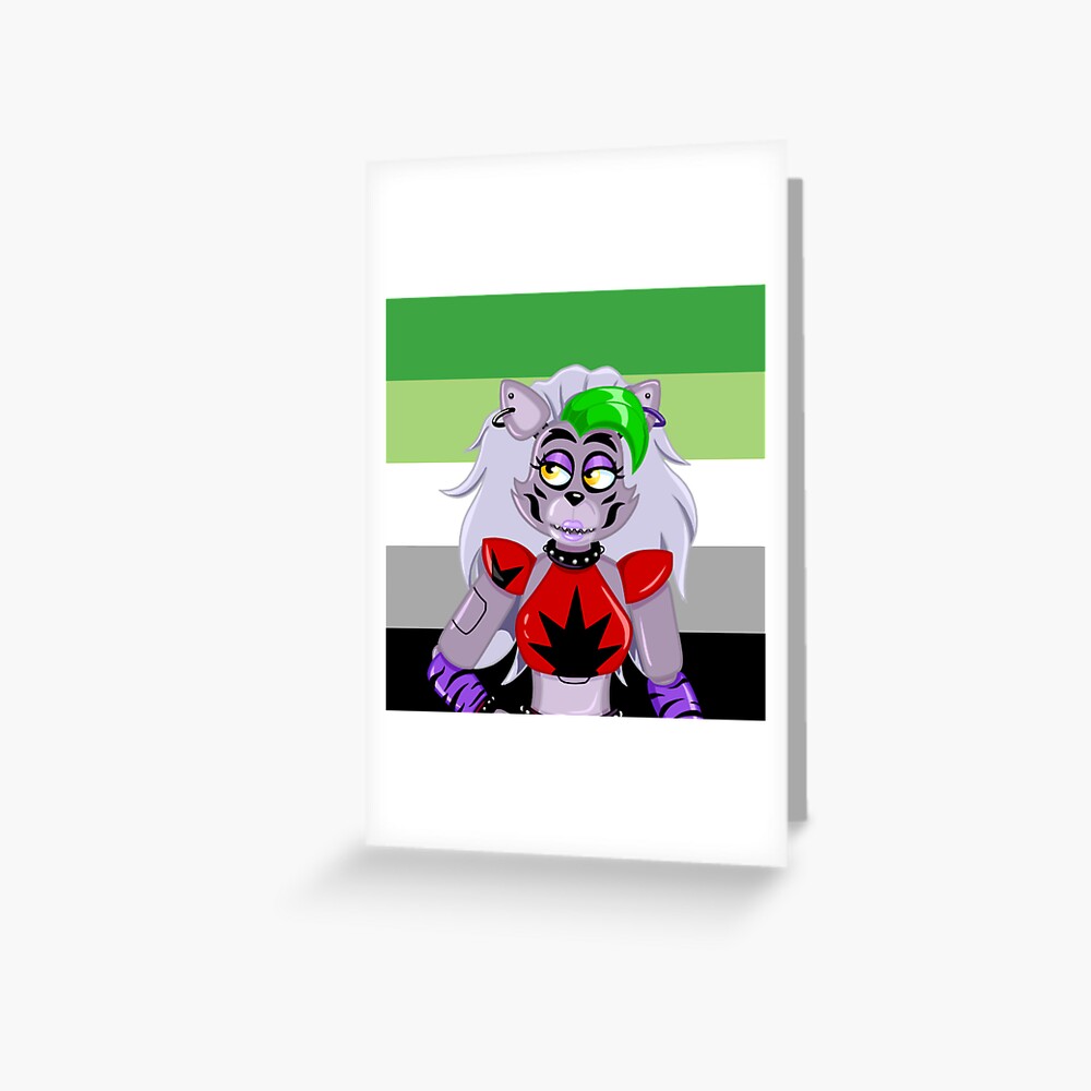 "FNAF Security Breach Glamrock Roxanne Wolf Aromantic Pride Halfbody ...