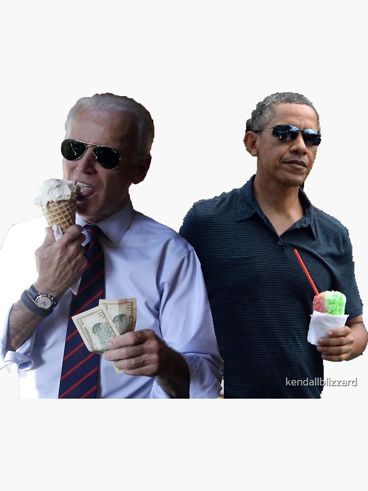 "Joebama & their Ice Cream" Sticker for Sale by kendallblizzard | Redbubble