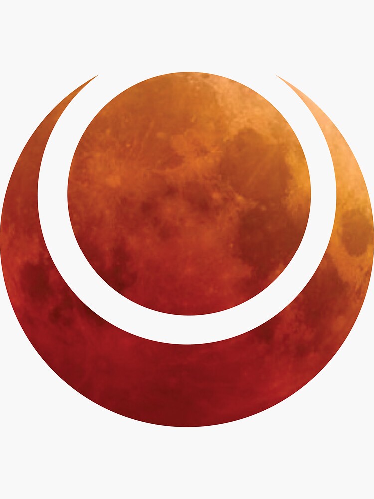 "Blood Moon Symbol" Sticker for Sale by lukepaccione | Redbubble