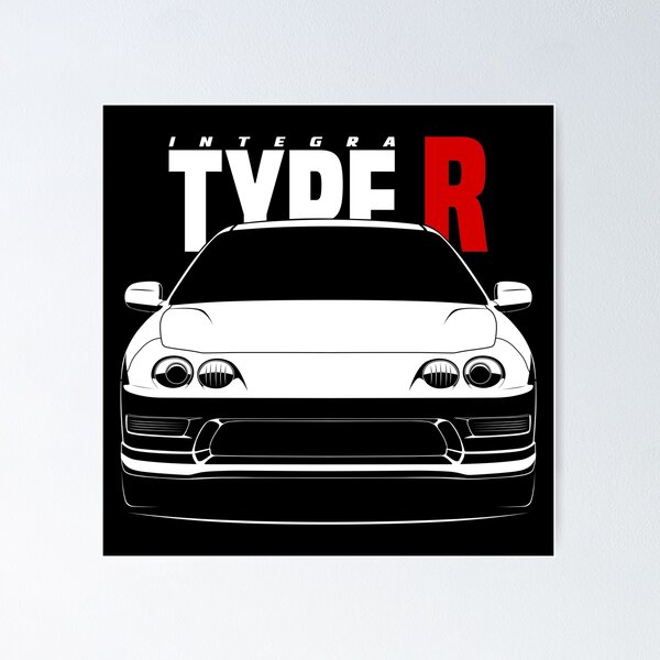 "Integra DC2 Silhouette" Poster for Sale by MivecPower | Redbubble