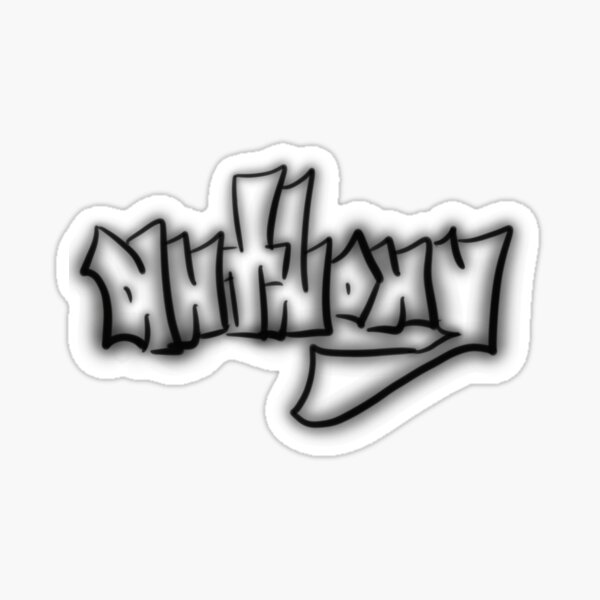 "Anthony" Sticker by AGWorkFlow | Redbubble