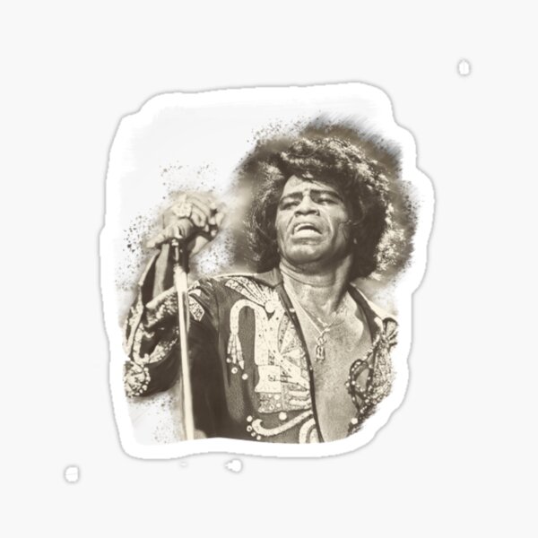 "James Brown - Say it loud" Sticker by HenriReyArt | Redbubble