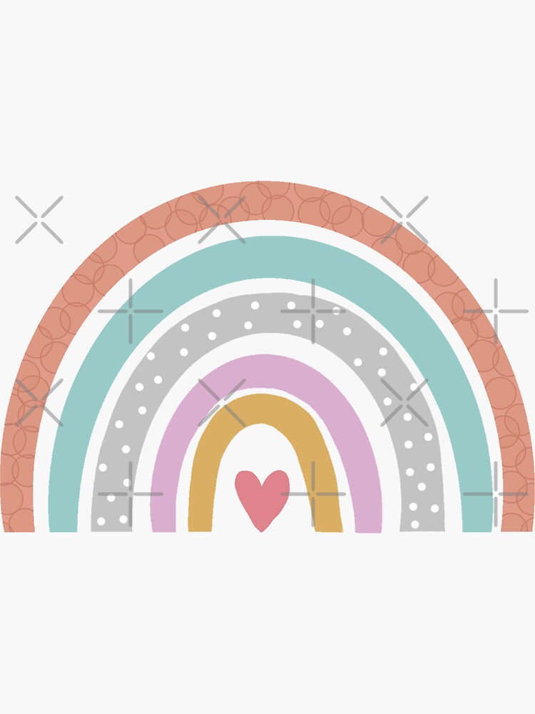 "Boho rainbow" Sticker by maryamazhar7654 | Redbubble