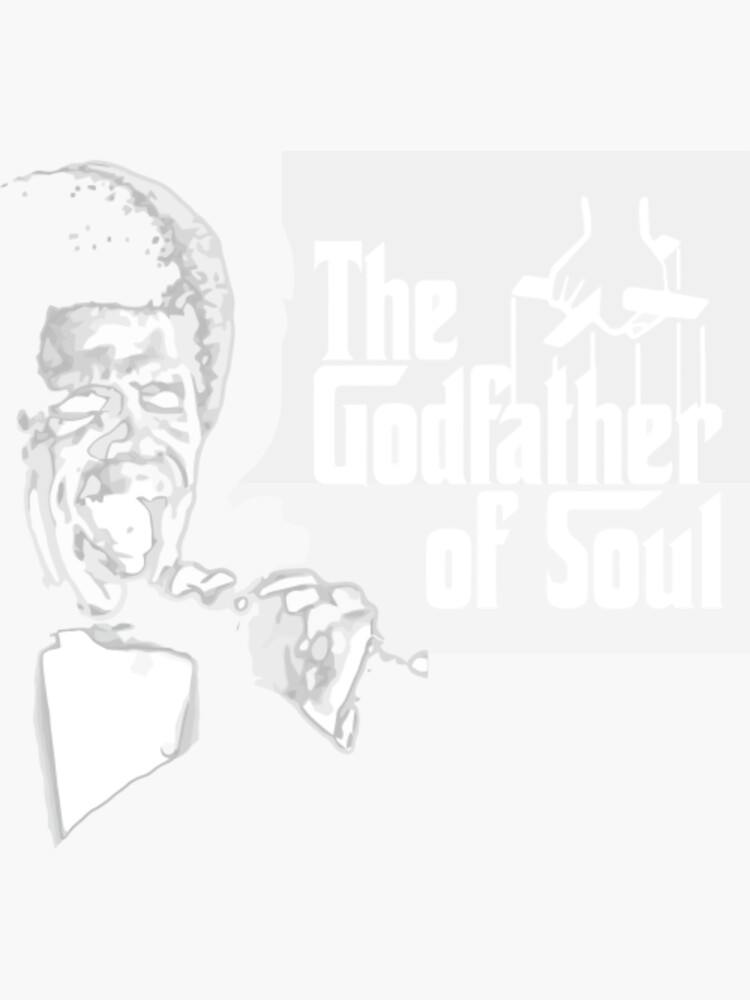 "James Brown" Sticker for Sale by HenriReyArt | Redbubble