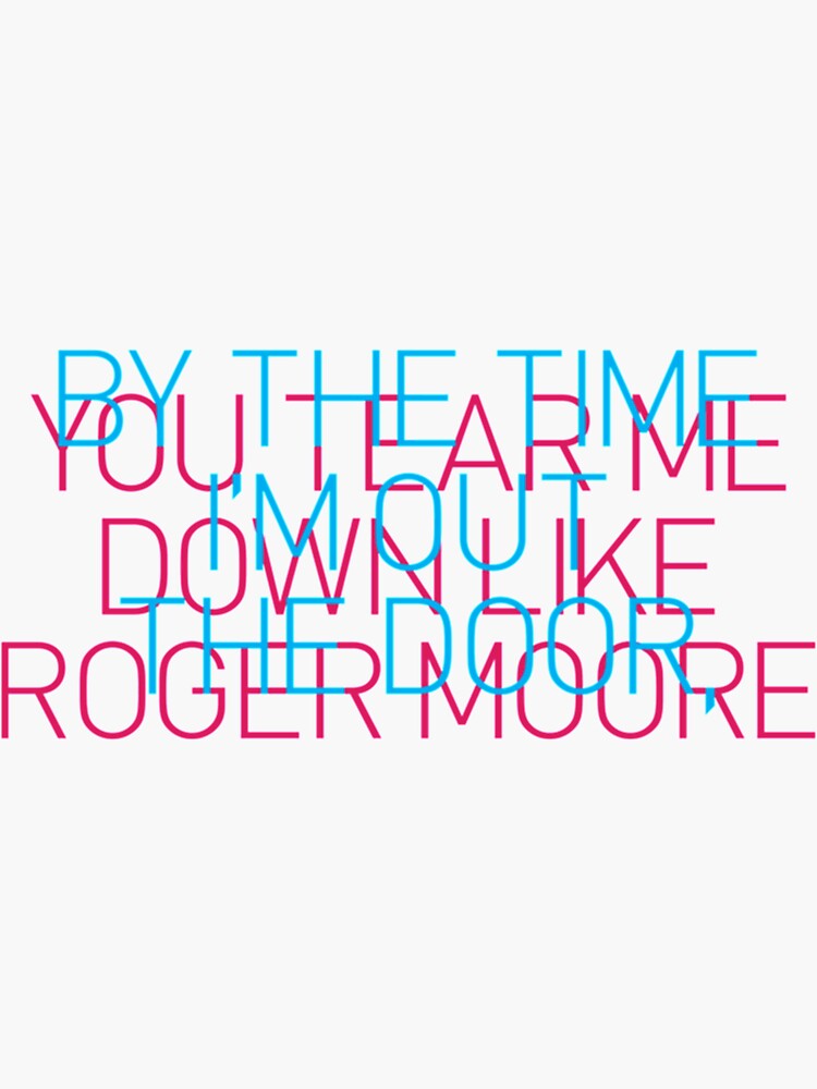 "Roger " Sticker by Iconizle | Redbubble