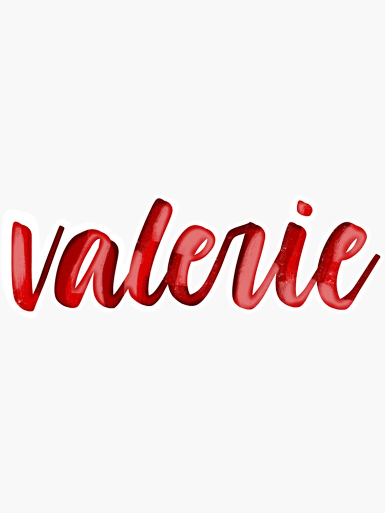 "Valerie " Sticker by Iconizle | Redbubble