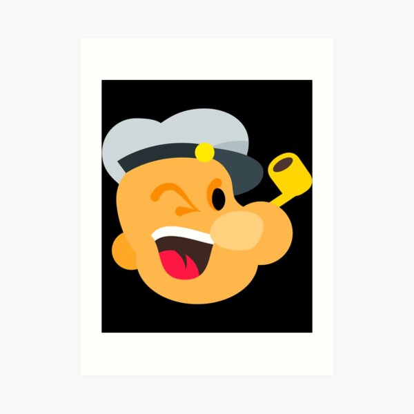 "Chibi Popeye Spinach Logo" Art Print for Sale by DemiaMancini | Redbubble