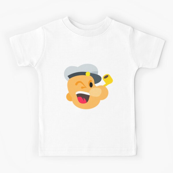 "Chibi Popeye Spinach Logo" Kids T-Shirt by DemiaMancini | Redbubble