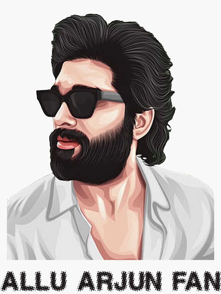 "Allu Arjun Fan" Sticker for Sale by CellWorld | Redbubble