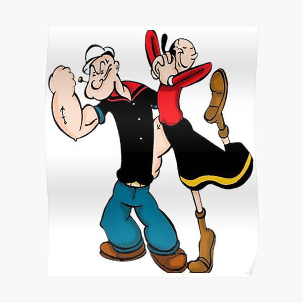 "Popeye and Olive Dancing" Poster by DemiaMancini | Redbubble