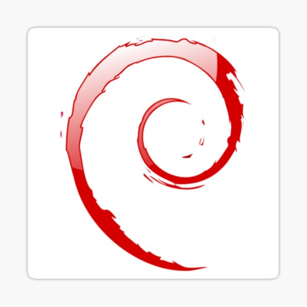 "debian" Sticker by Weeev | Redbubble
