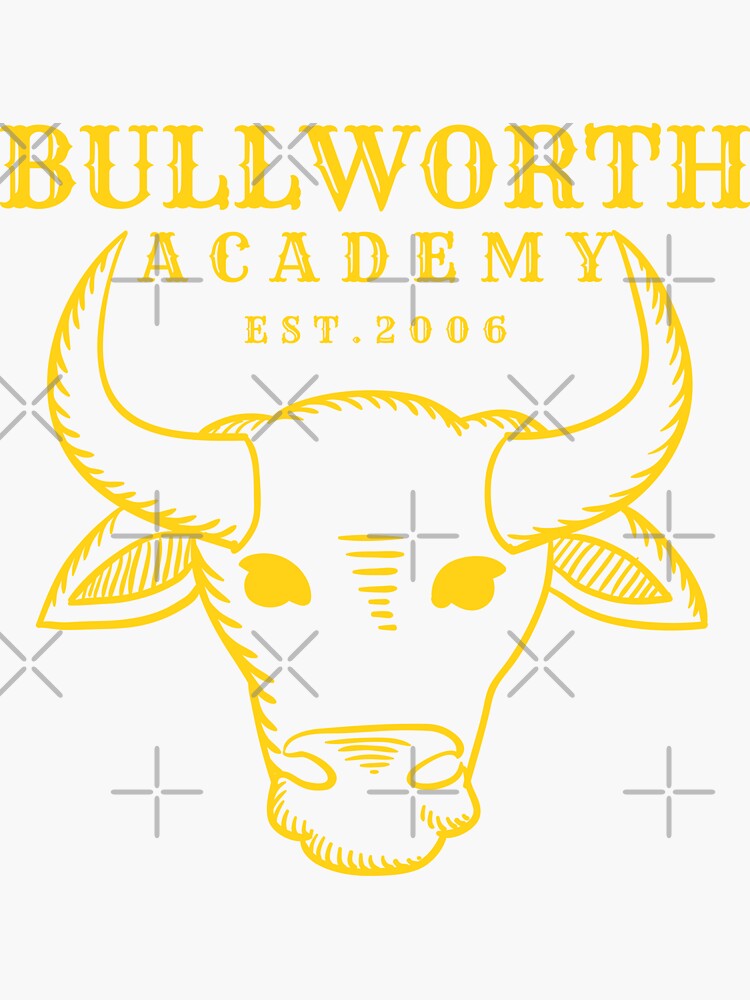 "Bullworth | " Sticker for Sale by Eva Rose | Redbubble